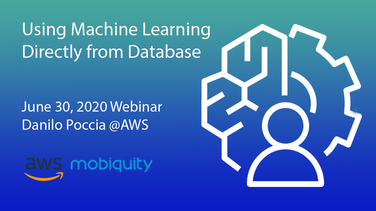 Using Machine Learning Directly From Your Databases - awsug.nl